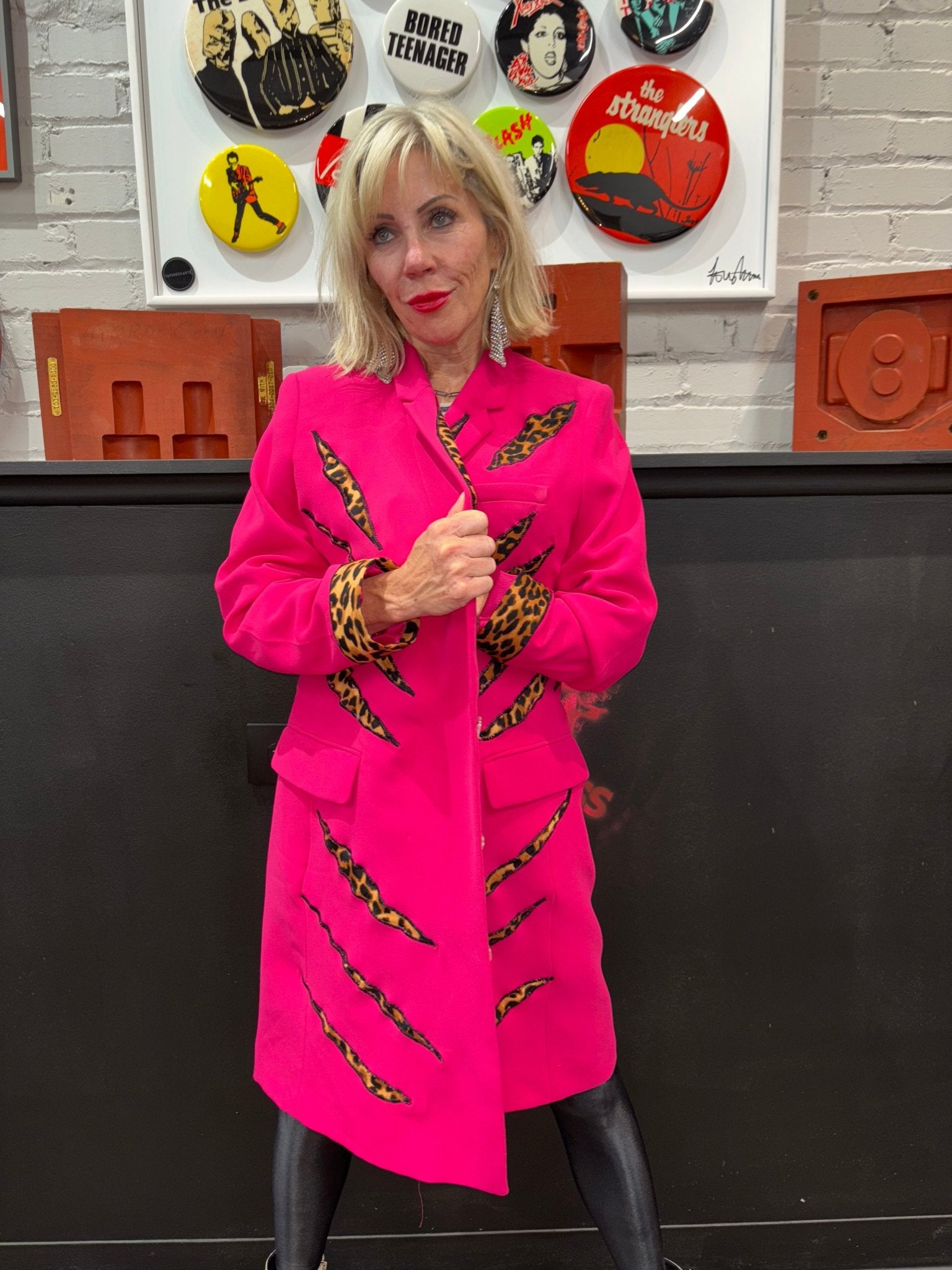 Wild One Leopard Punk Jacket | Upcycled Statement Outerwear | Reckless ...